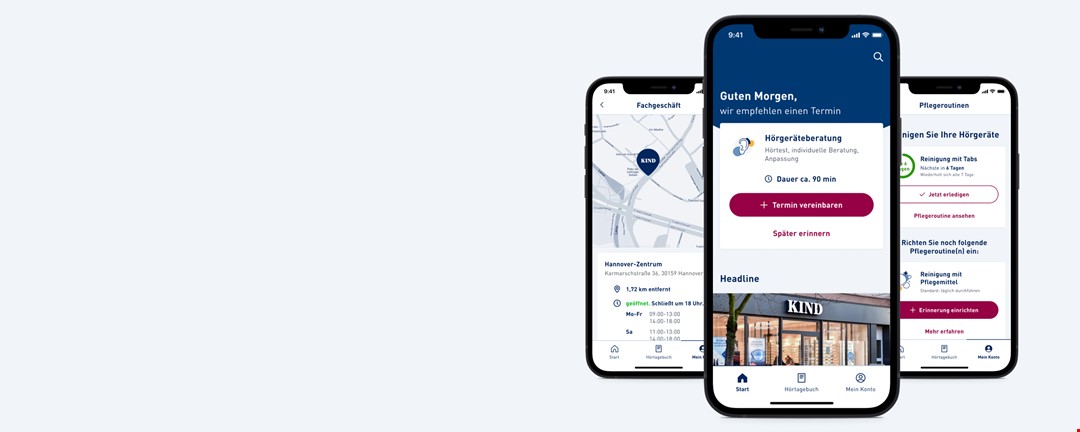 KIND App - Ihr digitaler Begleiter für besseres Hören.